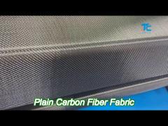smooth plain twill woven carbon fiber cloth roll 3k 12k