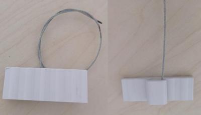 China High Security RFID Cable Seal Writable RFID Wire Seal UHF RFID Cable Tie Tag Container Bolt Seal for sale