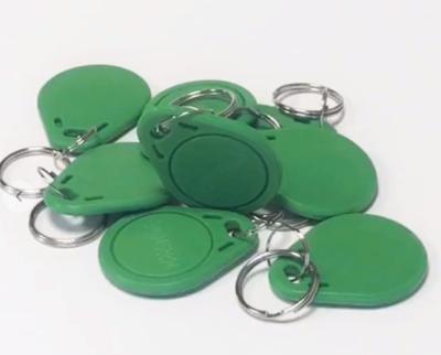 China 13.56mhz Nfc Chip Abs Custom Colorful Rfid 125khz Tk4100 Nfc F08 Access Control Keyfob Chian Tag for sale