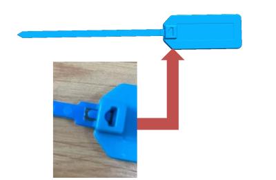 China RFID UHF Lanyard tag , RFID reusable Cable tag , RFID zip tag HAT037S widely used in cylinders, tanks, kegs and tools , RFID hard tag for sale