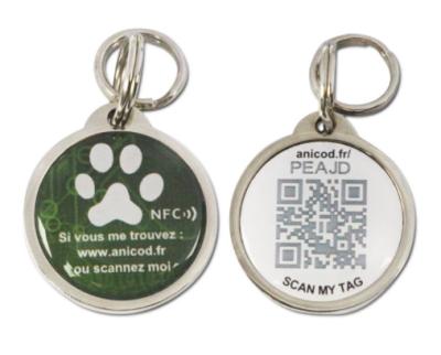 China Aleación dura de epoxy del cinc de NFC de la etiqueta del animal doméstico RFID con el sistema del control de acceso en venta