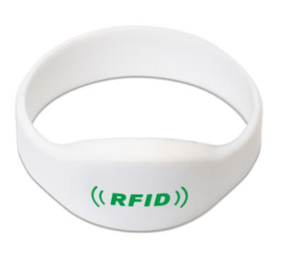 China Wimming Pool Reusable 125Khz RFID Wristband Tag Low Frequency Silicon Gel for sale