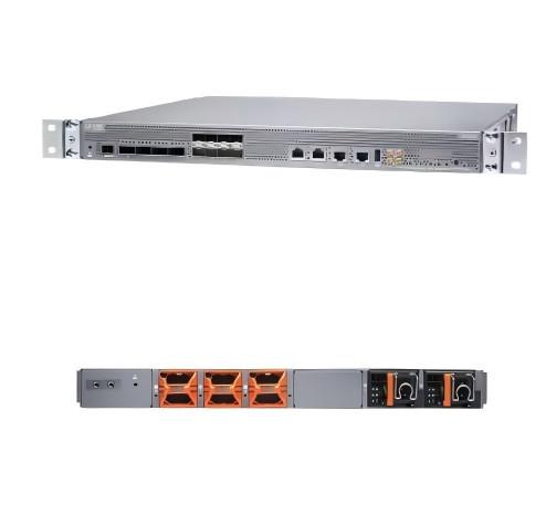 2x100GB QSFP28 Gigabit Ethernet Juniper Router Chasis MX204-HW-BASE, que también incluye un sistema de transmisión por cable de 2 GB