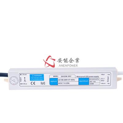 China Constant Voltage 24V 25W Waterproof LED Driver , IP68 IP67 LED Power Supply EMC Standard for sale