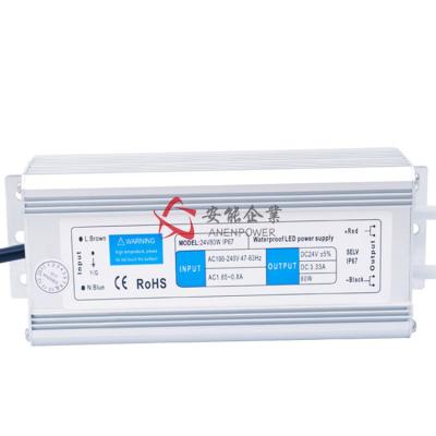 China Constant Voltage 24V 80W Waterproof LED Driver , IP68 IP67 LED Power Supply for sale
