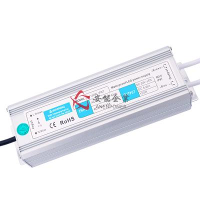 China High Power 90-274V Waterproof LED Driver 24V 150W For LED Spotlight for sale