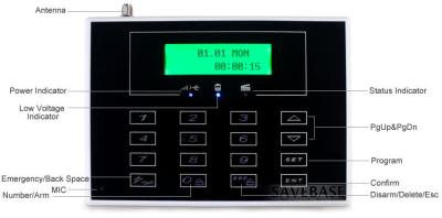 China GSM &PSTN Telephone Landline Touch Screen Wireless Home Alarm Systems for sale