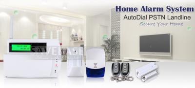 Cina Wireless AutoDial PSTN Landline LCD House Security Alarm System with 30 wireless zone in vendita
