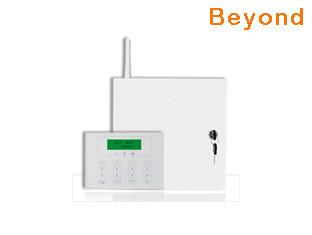 China LCD Landline 8 Wired zones Intruder Metal Case Hardwire Alarm System with multi languages for sale
