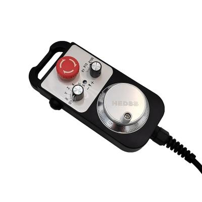China Makinopc CNC Machine 5V/12V 100PPR Handwheel MPG Handle Manual Pulse Generator with Emergency Stop Button for sale