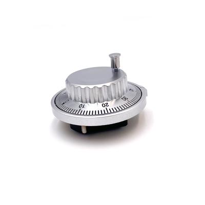 China Durable Metal Panel Handwheel Manual Pulse Generator MPG Hand Pulsing 80mm 100ppr 24v Pendant Encoder for CNC Machining Tools for sale