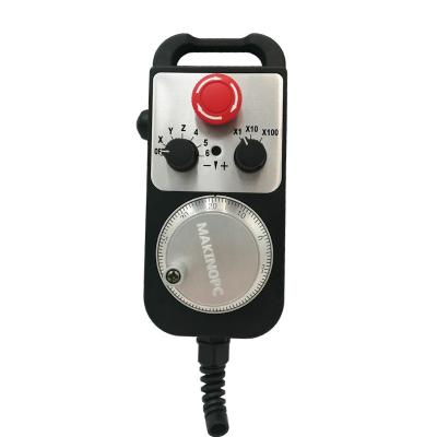 China Makinopc CNC Machine 5V/12V 100PPR Handwheel MPG Handle Manual Pulse Generator with Emergency Stop Button for sale