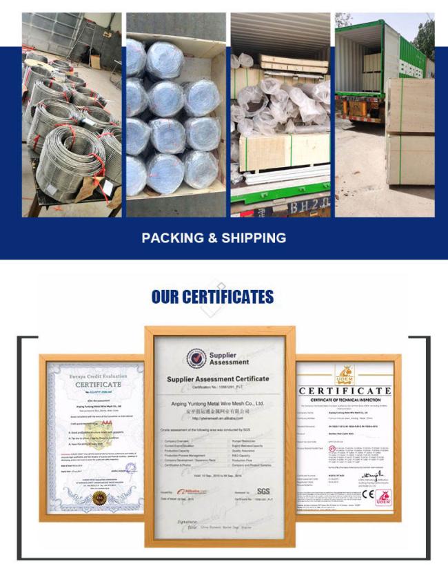 Wire rope mesh packaging and shipping process