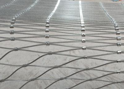 Cina Reticolato del cavo di acciaio inossidabile di flessibilità per il foro architettonico della corda 80*80 millimetri di millimetro dell'aeroporto 3,0 in vendita