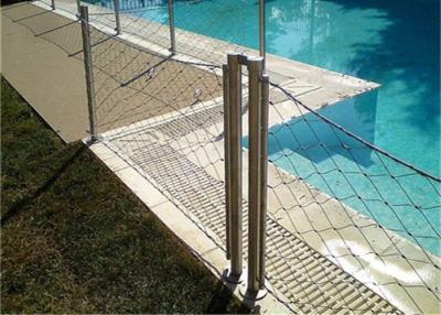 China Swimming Pool 5.0mm Stainless Steel Wire Rope Mesh 7 X7 for sale