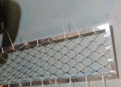 China 0.5-30meter Balustrade Cable Mesh With Frame Non Rusting Fall Prevention for sale