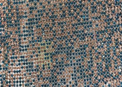 Cina Multi alluminio di vetro del cristallo di rocca del tessuto di maglia dello zecchino di scintillio di colore per abbigliamento in vendita