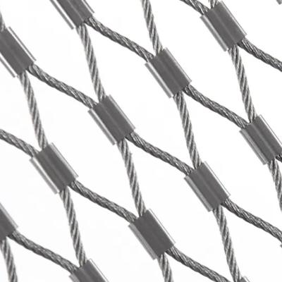 中国 鉄筋ロープ 動物園 ワイヤーメッシュ フェンス 緑の壁メッシュ 安全網 黒オキシド 販売のため