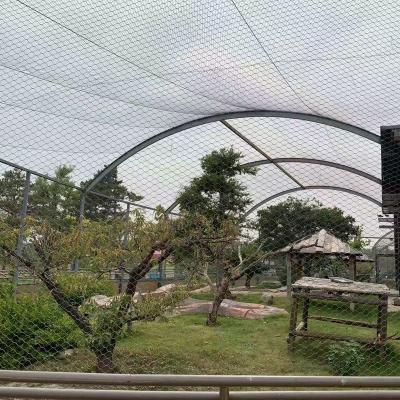 China Stainless Steel Woven Wire Rope Mesh Net Bird Aviary Zoo Enclosure Slope Protection for sale