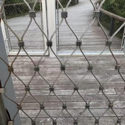 2mm 50mm Tamanho do buraco 316 aço inoxidável Aviary Wire Rope Mesh para zoológicos