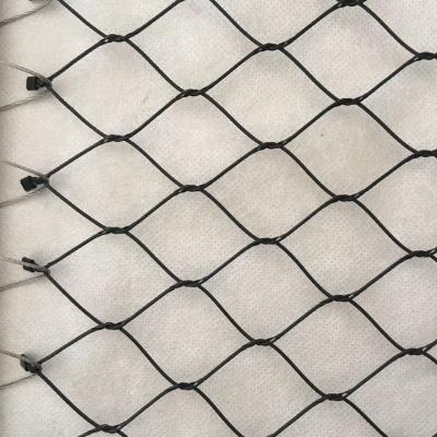 China Ferrule Stainless Steel  Black Oxide Wire Rope  Mesh Railing Net for sale