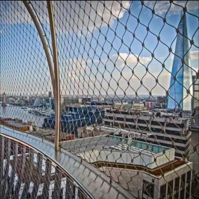 China Heavy Duty Safety  Stainless Steel Wire Rope Mesh Barrier Netting for Construction for sale