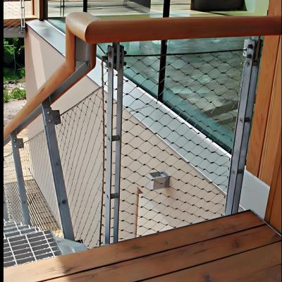 China 316 Stainless Steel Wire Cable Net Rope Mesh Fence for Stair Railing Balustrade for sale