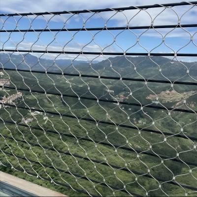 China Easy For Installment Stainless Steel Wire Cable  Mesh For Scenic Area Bridge Safety  Net for sale