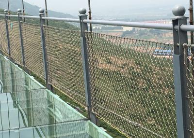 Cina Maglia tessuta a mano del cavo della balaustra di Steel 1.2mm della barriera di sicurezza in vendita