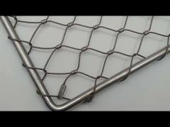 Customized Height Balustrade Cable Mesh 2.0mm Wire Diameter