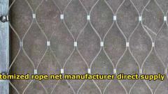 Stainless steel rope net source manufacturer,
