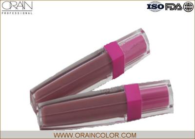 China Lovely Long Wearing Sparkle Lip Gloss , Shiny Lip Plumper Lip Gloss for sale