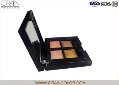 China Fashion 4 color Makeup Eyeshadow Palette Natural Shine and Shimmer Eyeshadow Palette for sale