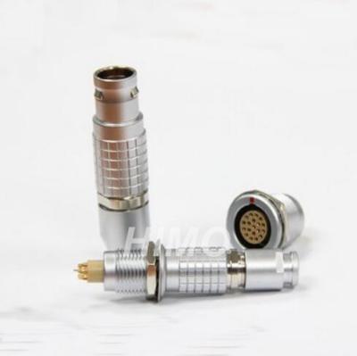 China push-pull solder 19pin straight plug push pull 2B series lemo electronic connector male and female for sale