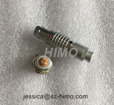 China fast delivery quick locking 4pin push pull 1B series lemo PCB mount receptacle connector with D-tap connector for sale