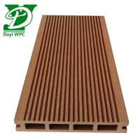 China Premium 4m Hollow WPC Composite Decking Board 140x23mm - Waterproof Outdoor Flooring for sale