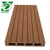 China Premium 4m Hollow WPC Composite Decking Board 140x23mm - Waterproof Outdoor Flooring for sale