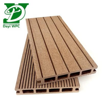 China High Strength Wpc Hollow Decking Outdoor Composite Decking Wear Resistance for sale