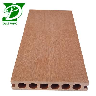 China Moisture Resistance Hollow Composite Decking Panel Install Easily for sale