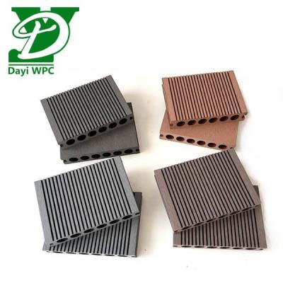 China Moisture Resistance Hollow Composite Decking Panel Install Easily for sale