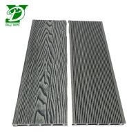 China 140x23mm Embossed Surface Hollow Core WPC Composite Decking - Custom Length, Waterproof & UV Resistant for sale