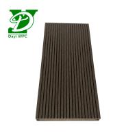 China WPC Composite Decking 140x23mm Waterproof Solid Wood Plastic Outdoor Flooring for sale