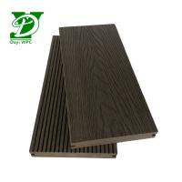 China WPC Composite Decking 140x23mm Waterproof Solid Wood Plastic Outdoor Flooring for sale