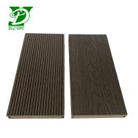 China WPC Composite Decking 140x23mm Waterproof Solid Wood Plastic Outdoor Flooring for sale