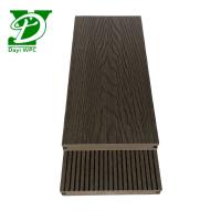 China WPC Composite Decking 140x23mm Waterproof Solid Wood Plastic Outdoor Flooring for sale