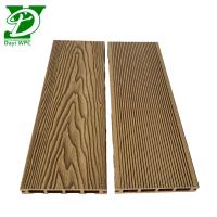 China Waterproof WPC Composite Decking 140x23mm Eco Friendly Hollow Wood Plastic Flooring for sale