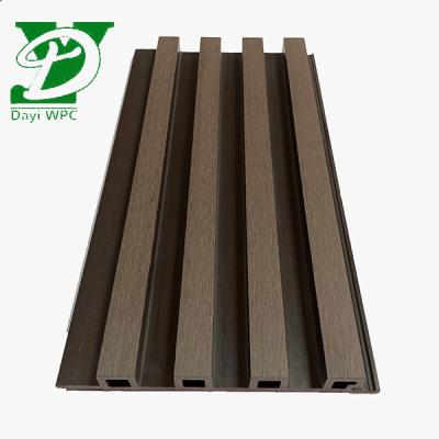 China Customization Fluted WPC Wall Panels Cladding Interior WPC Wall Panel Weather Proof for sale