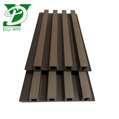 China Customization Fluted WPC Wall Panels Cladding Interior WPC Wall Panel Weather Proof for sale