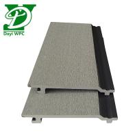 China Green WPC Wall Cladding Panel 156x21mm Section Size - Waterproof Composite Material with Custom Length Options for sale