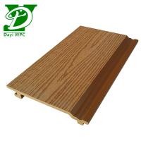 China 156x21mm Durable WPC Slatted Cladding for Outdoor Decoration Custom Length for sale
